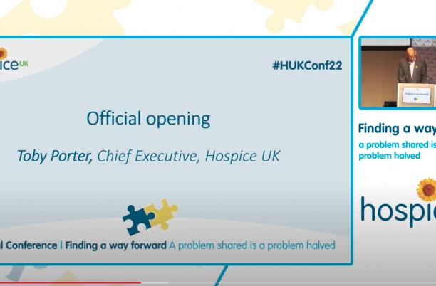 Official opening and CEO keynote speech | Hospice UK
